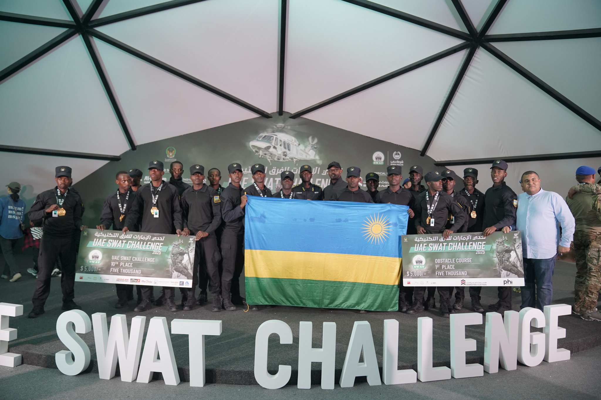 Polisi y'u Rwanda yegukanye umwanya mwiza mu Irushanwa SWAT Challenge 2025