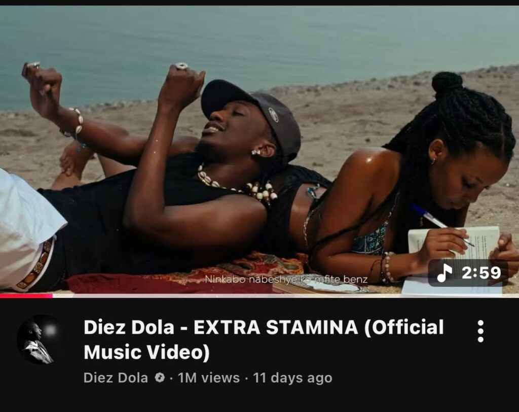 Diez Dola celebrates as ‘Extra Stamina’ hits one million views